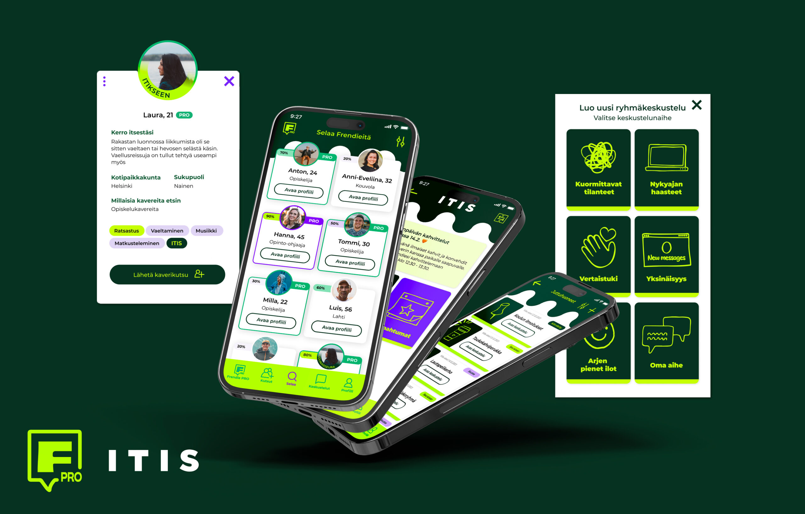 Itis x Frendie -kaverisovellus - Itis